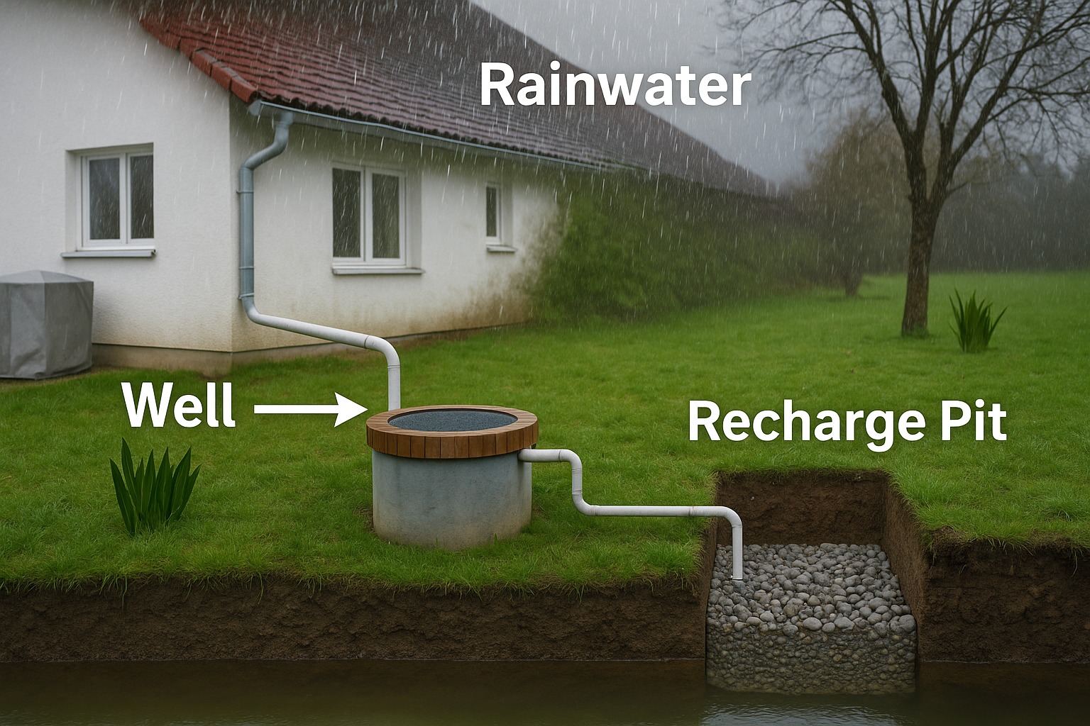 Recharge Wells and Rainwater Harvesting: Benefits, Methods & Need