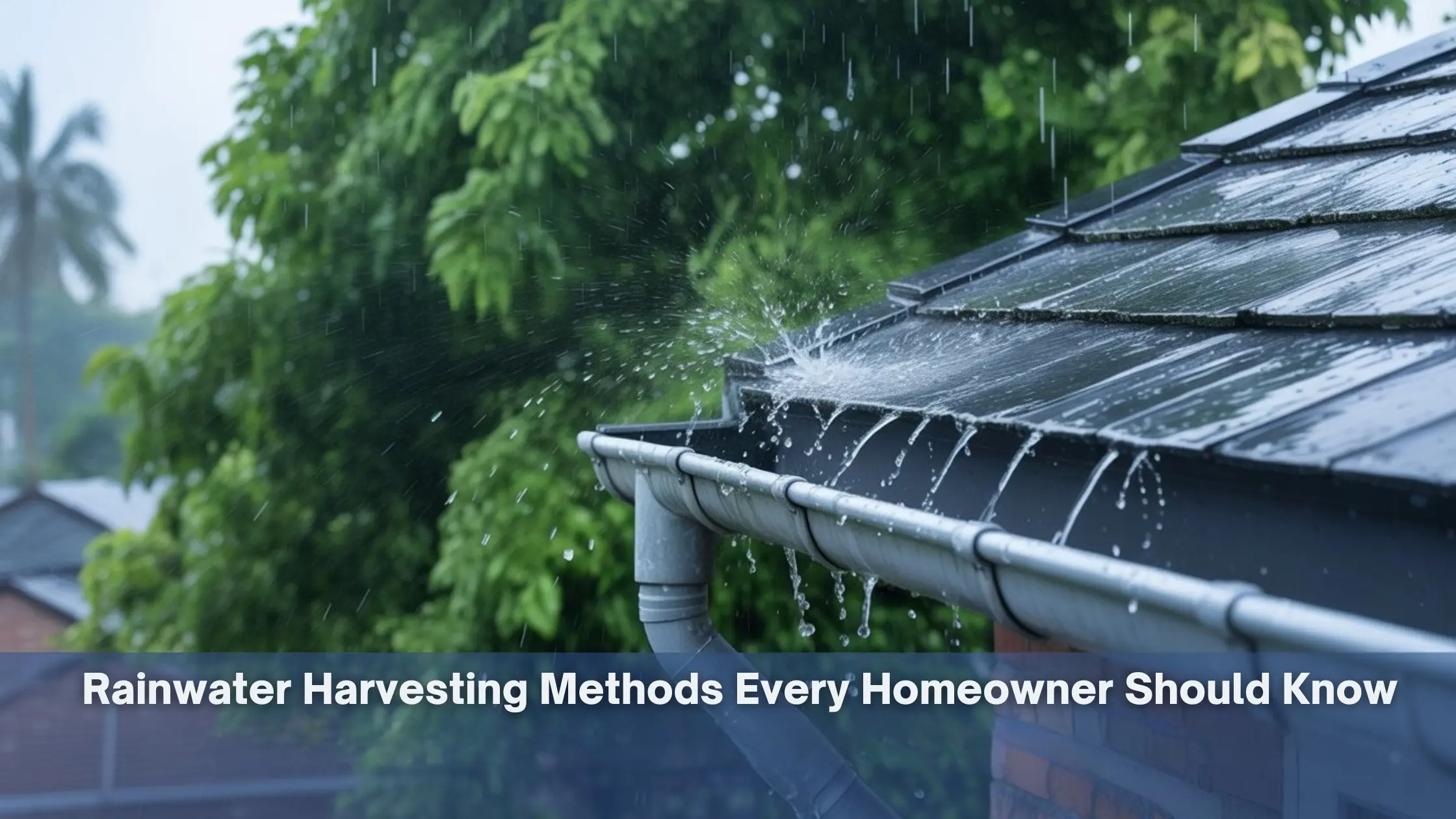 Rainwater Harvesting Methods for Homes to Save Water